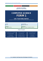 Form 1 Computer Science_CBC_Teaching_Notes.pdf - dirzon